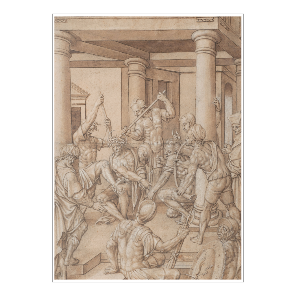 La Dérision du Christ, École flamande, XVIe siècle - Drawings-online