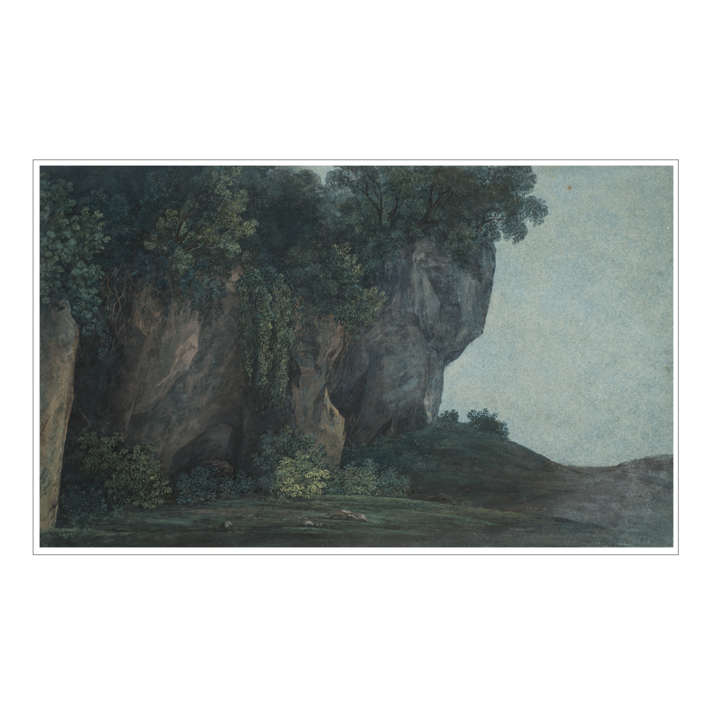 La grotte de Vicovaro par Peter Birmann - Drawings-online