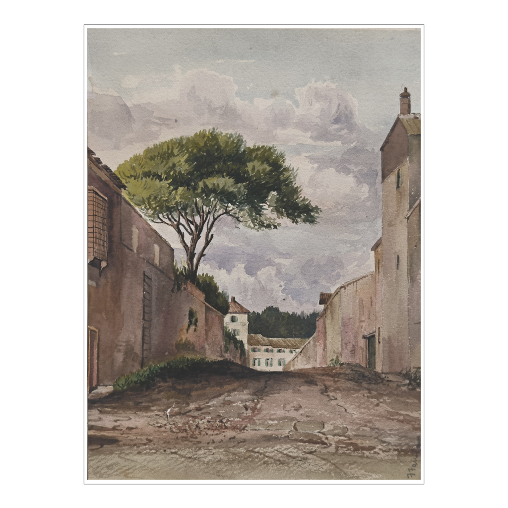 Artist’s pine from the Via Pia by Susanna Frances Faithful Fanshaw
